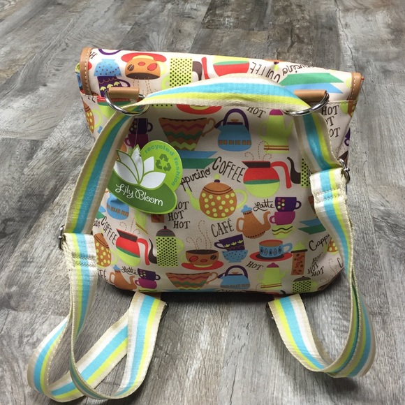 Lily Bloom | Bags | Lily Bloom Mindy Backpack Purse Coffee Break Nwt ...