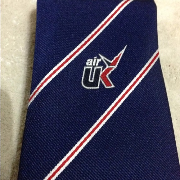 Vintage | Accessories | Air Uk Uniform Necktie Tie Pilot Flight ...