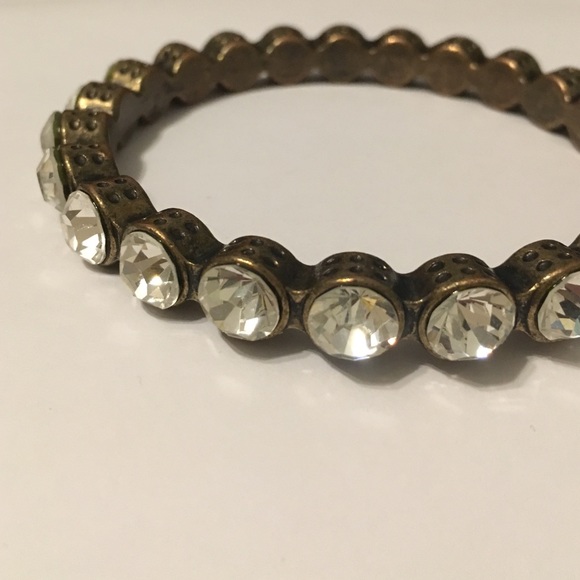 Jewelry | Two Crystal Bangles Costume Jewelry | Poshmark
