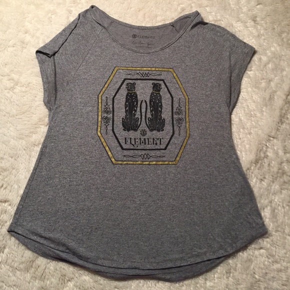Element | Tops | Element Gray Short Sleeve Tshirt | Poshmark