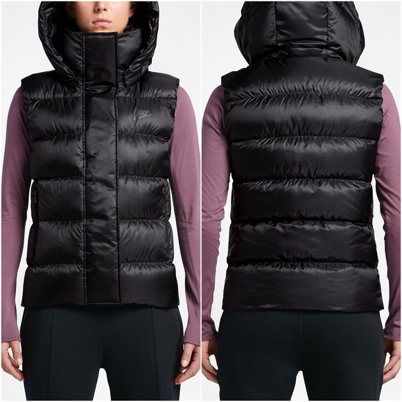 Nike | Jackets & Coats | Nike Hooded Down Vest | Poshmark