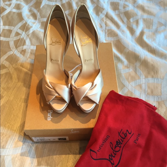 Christian Louboutin | Shoes | Christian Louboutin Volpi Pearl Satin ...