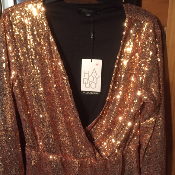 Pants & Jumpsuits | Gorgeous Gold Romper Bnwt | Poshmark