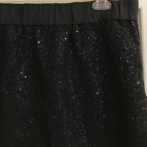 LOFT | Skirts | Lift Black Sequin Mini Skirt Nwt Sz L | Poshmark