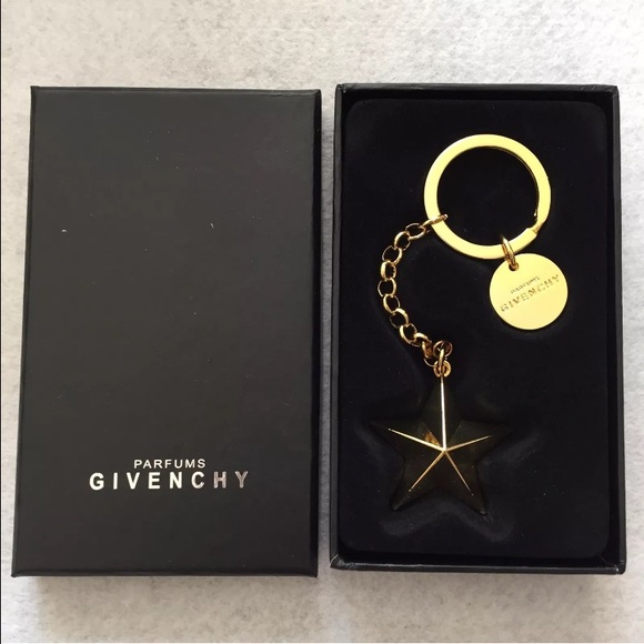 Givenchy | Accessories | Givenchy Parfums Gold Metal Star Keychain Key ...