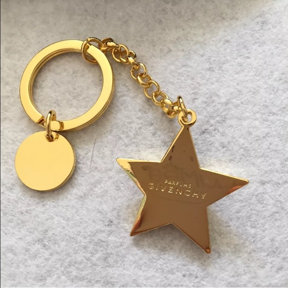 Givenchy | Accessories | Givenchy Parfums Gold Metal Star Keychain Key ...
