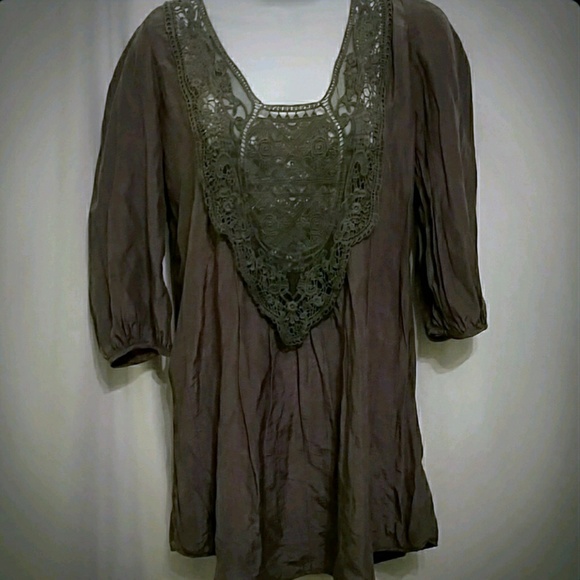 Peppermint | Tops | Gypsy Boho Detailed Lace Tunic Top | Poshmark