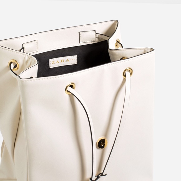 Zara | Bags | Zara Backpack Ecru | Poshmark