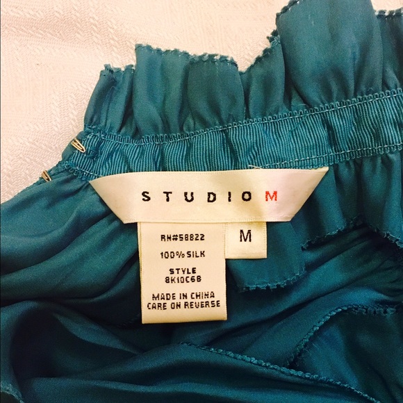Studio M | Dresses | Rich Teal Silk Dress By Studio M Nwot | Poshmark