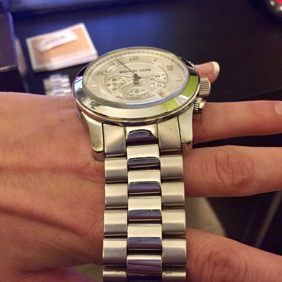 Michael Kors | Accessories | Silver Michael Kors Watch Mk886 | Poshmark
