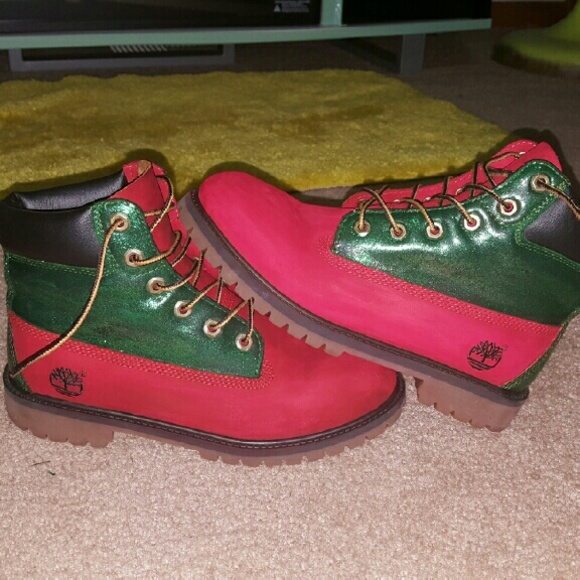 Timberland | Shoes | Custom Christmas Timberlands | Poshmark