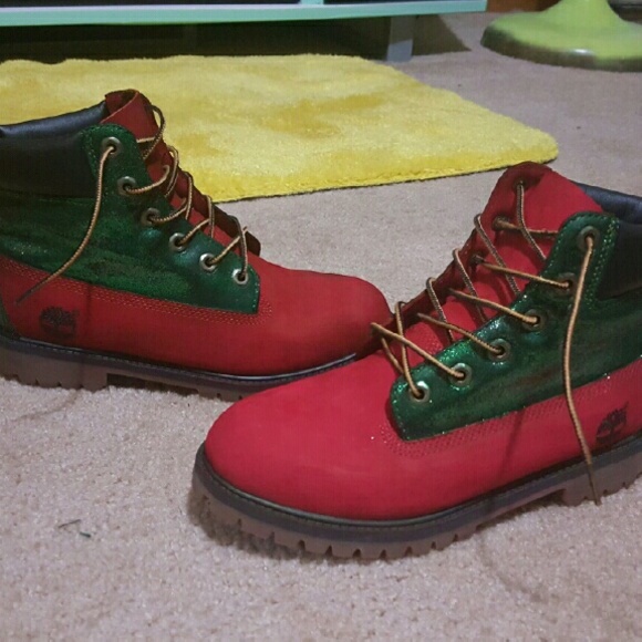 Timberland | Shoes | Custom Christmas Timberlands | Poshmark