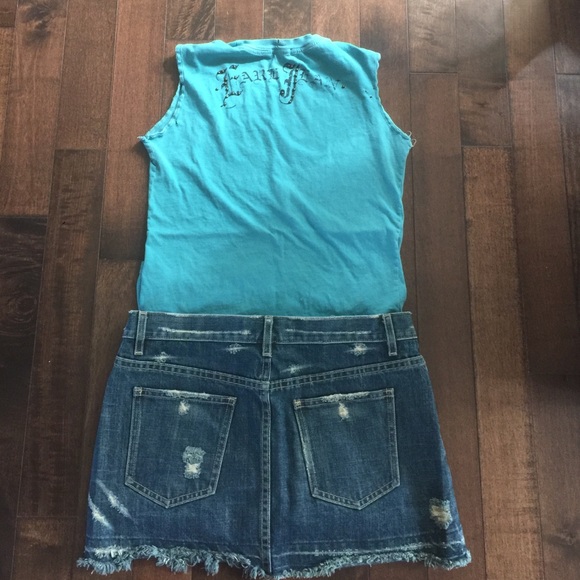 Earl Jeans | Skirts | Very Cute And Rare Distressed Earl Jean Outfit ...