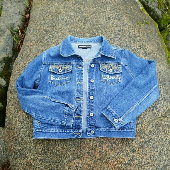 Vintage | Jackets & Coats | Hand Painted Denim Jacket | Poshmark