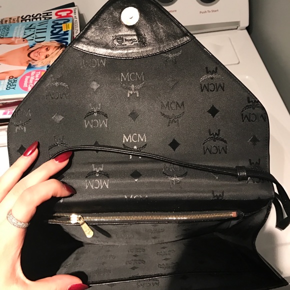 MCM | Bags | Mcm Crossbody Envelope Bag Black | Poshmark
