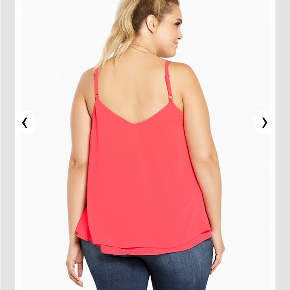 torrid | Tops | 3x Plus Size Torrid Double Layer Chiffon Tank | Poshmark