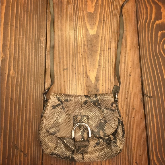 Coach | Bags | Coach Embossed Python Handbag | Poshmark