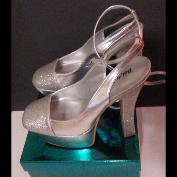 Bumper | Shoes | Bumper Metallic Platform Heels | Poshmark