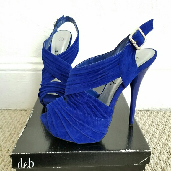 Shoes | Royal Blue Platform Heels | Poshmark