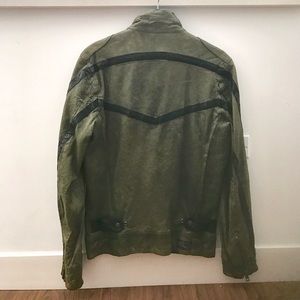 Diesel | Jackets & Coats | Diesel Green Leather Jacket | Poshmark