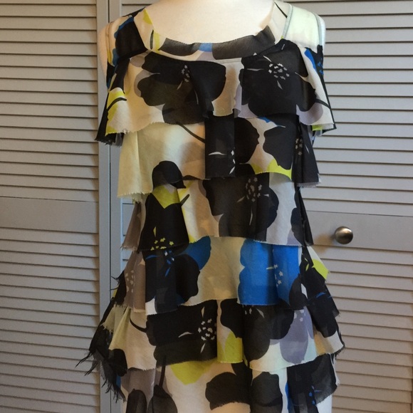 LOFT | Tops | Loft Floral Ruffled Top | Poshmark