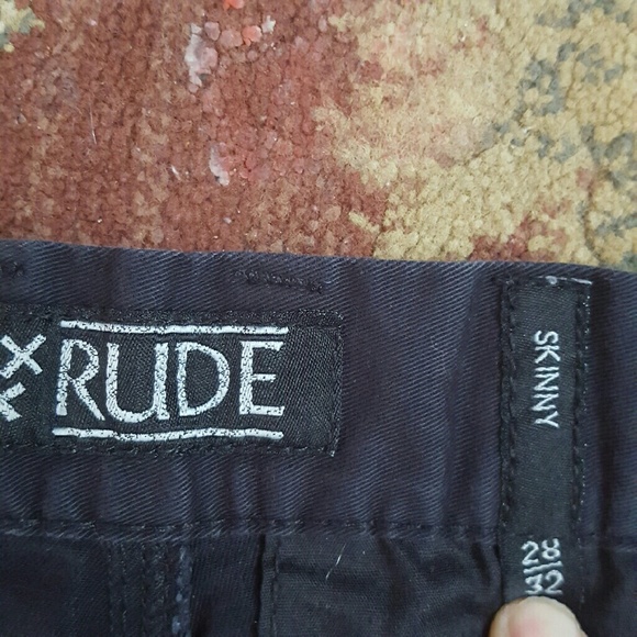 RUDE | Jeans | Rude Brand Black Skinny Jeans Custom Shredded | Poshmark