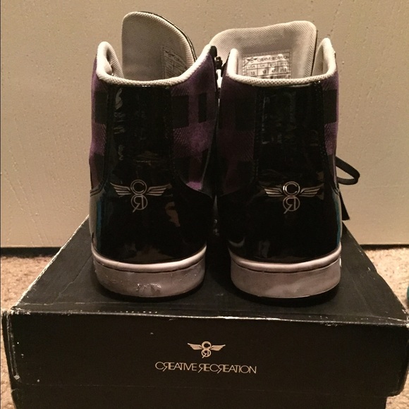 Creative Recreation | Shoes | Purple And Black Checkered Creative Recs ...