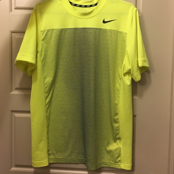 Nike | Shirts | Neon Yellow Nike Dri Fit Tee | Poshmark