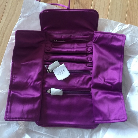 Coach | Bags | Nwt In Original Package Coach Satin Jewelry Roll | Poshmark