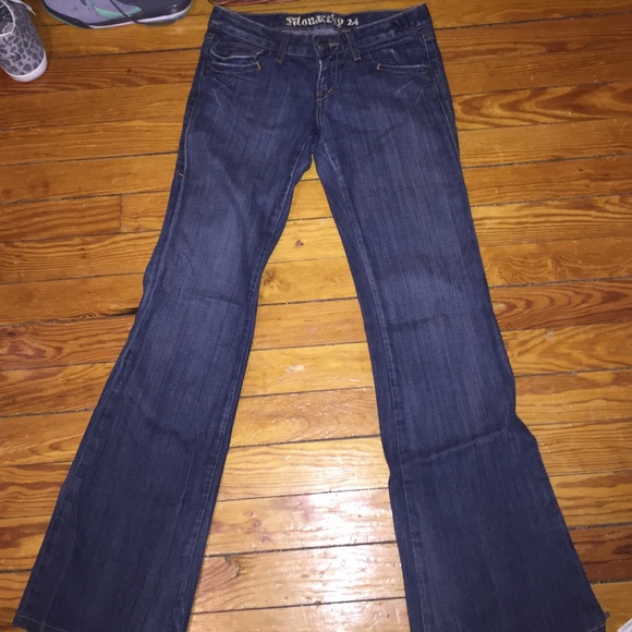 Jeans | Dark Blue Denim Low Rise Flare Bell Bottom | Poshmark