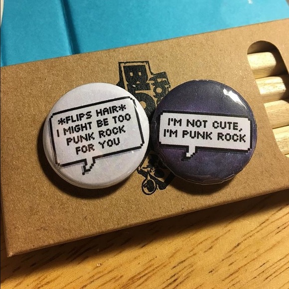 Other Punk Rock Button Set Of 2 Poshmark