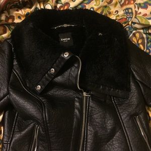 bebe | Jackets & Coats | Bebe Leather Jacket | Poshmark