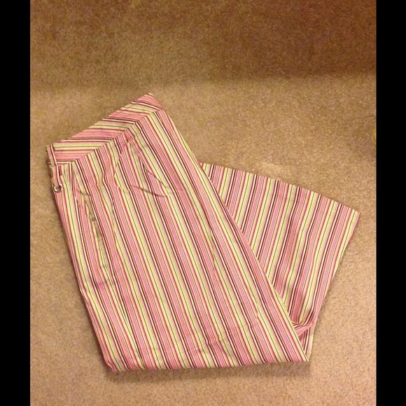 J. Marco | Pants & Jumpsuits | Multicolor Striped Capris | Poshmark