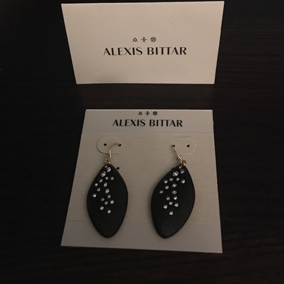 Alexis Bittar | Jewelry | New Alexis Bittar Black Lucite Earrings ...