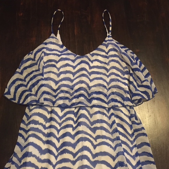 Gianni Bini | Dresses | Gianni Bini Xs Blue And White Maxi Dress | Poshmark