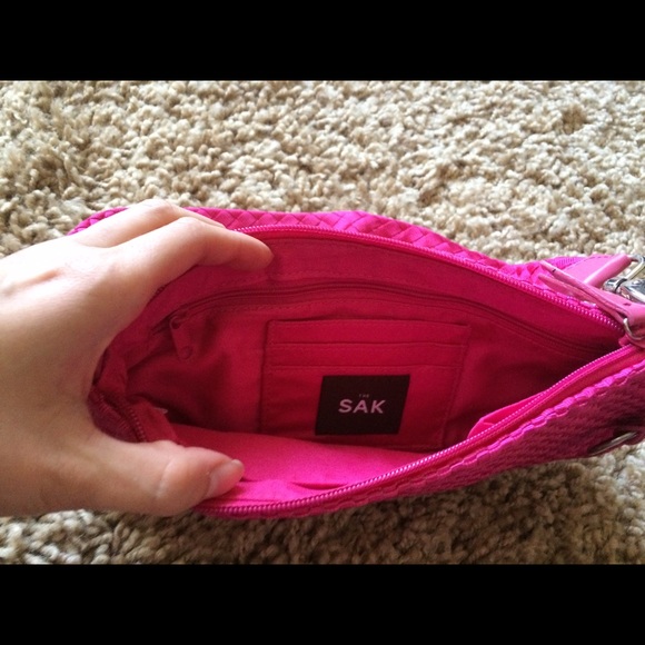 The Sak | Bags | The Sak Bright Pink Woven Bag | Poshmark