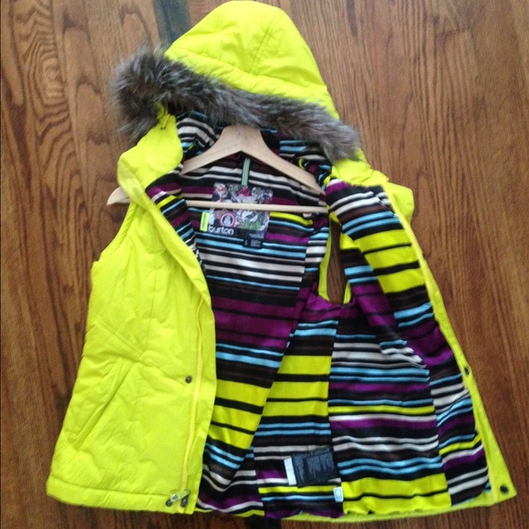 Burton | Jackets & Coats | Burton Dryride Sz Sm Faux Fur Ski Snowboard ...