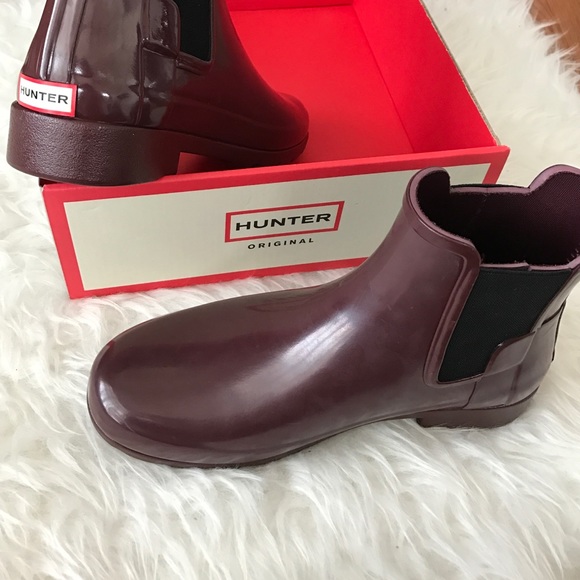 Hunter | Shoes | Hunter Chelsea Glossy Boots | Poshmark