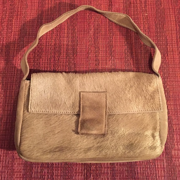 Bags | Vintage Rabbit Fur And Suede Clutch Purse | Poshmark