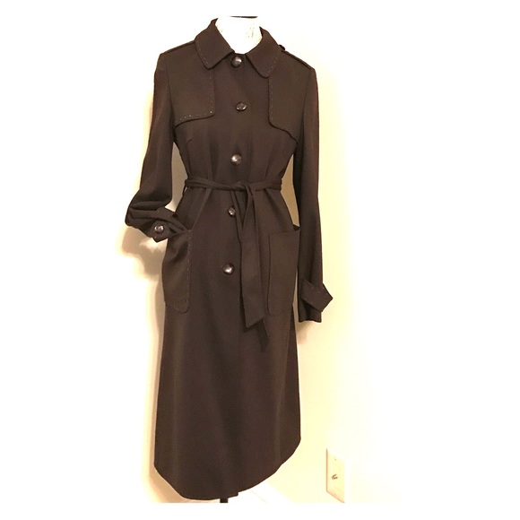 Escada | Jackets & Coats | Escada Light Weight Brown Wool Coat Like New ...