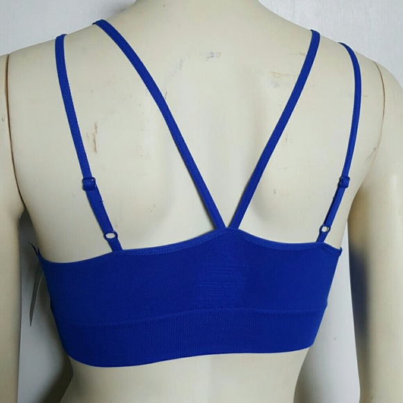 Intimates & Sleepwear | Royal Blue Strappy Front Padded Bralette | Poshmark