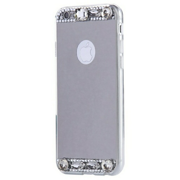 Accessories | Cute Silver Iphone 7 Shiny Crystal Case | Poshmark