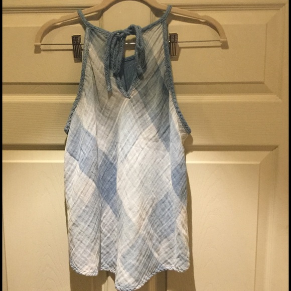 Anthropologie | Tops | Nwt Anthro Checkered Sky Halter Top | Poshmark