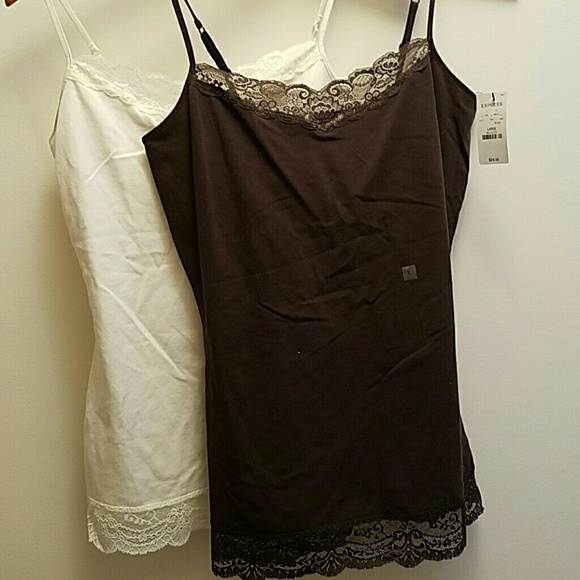 Express | Tops | 2 Lace Trim Express Camis | Poshmark