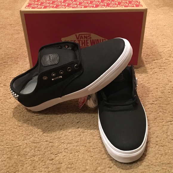 Vans | Shoes | Chima Ferguson Waxed Twill Black Checkers Vans | Poshmark