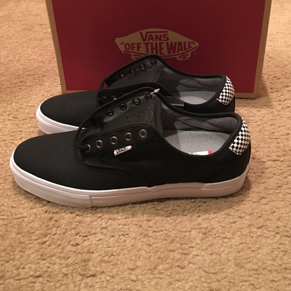 Vans | Shoes | Chima Ferguson Waxed Twill Black Checkers Vans | Poshmark