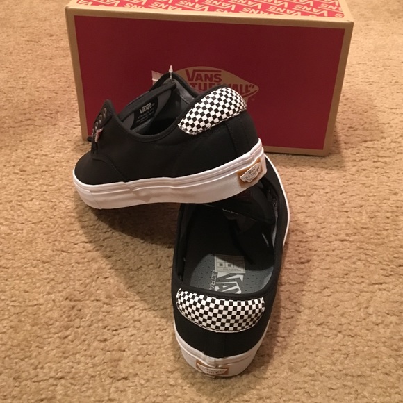 Vans | Shoes | Chima Ferguson Waxed Twill Black Checkers Vans | Poshmark