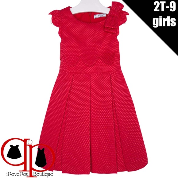Mayoral | Dresses | Little Girl 2t9 Red Social Party Dress Mayoral ...