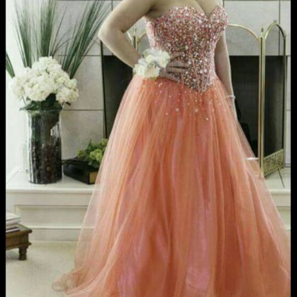 Coral Prom Dress - Gem