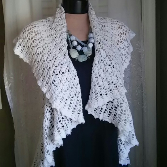 Sweaters | White Crochet West | Poshmark